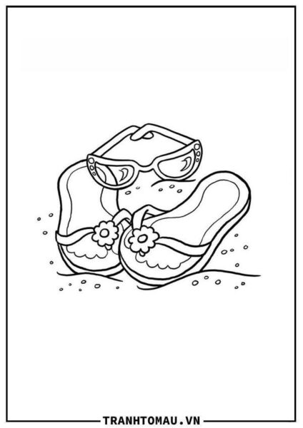 [Download] Tranh Tô Màu Đôi Dép - Tranhtomau.vn